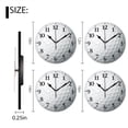 12 Inch Wall Clock Battery Operated Round Clock for Office, Kitchen ...