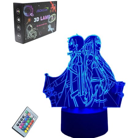 FYBTO SAO Anime Figure LED Light Cute Boys & Girls Christmas Birthday ...