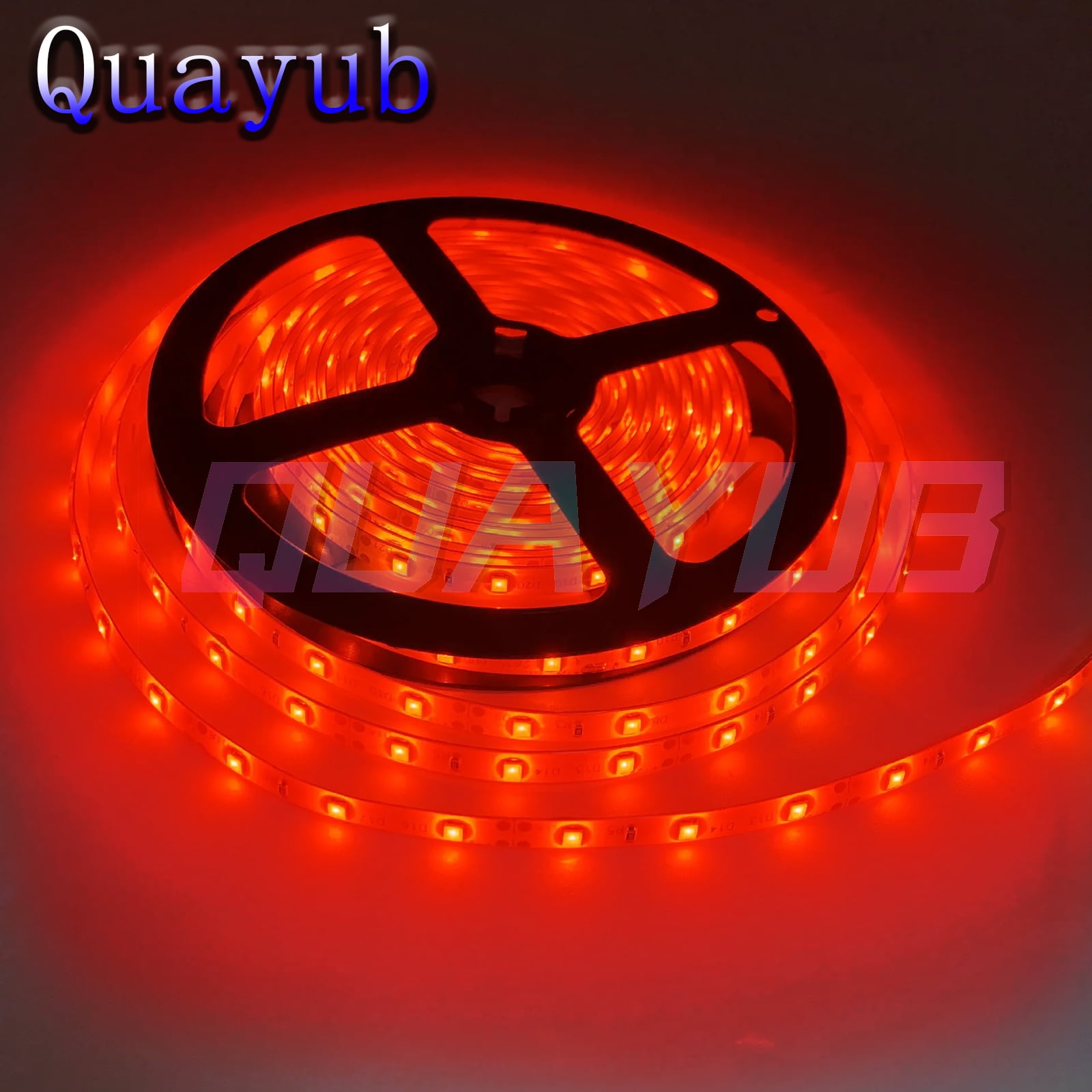 5M 300 LED Strip Lights Red 3528 SMD RGB Ribbon Tape Roll Waterproof DC ...