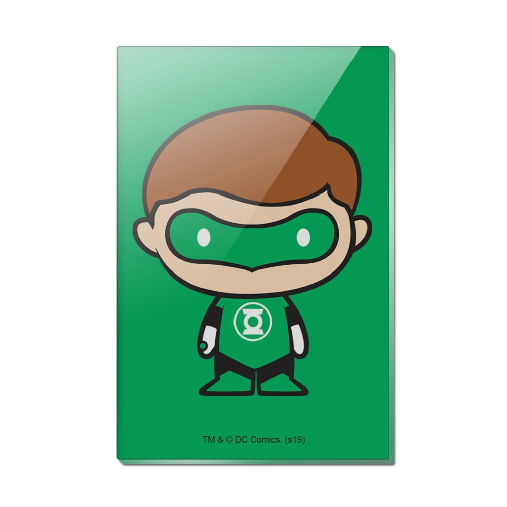 Green Lantern Cute Chibi Character Rectangle Acrylic Fridge ...