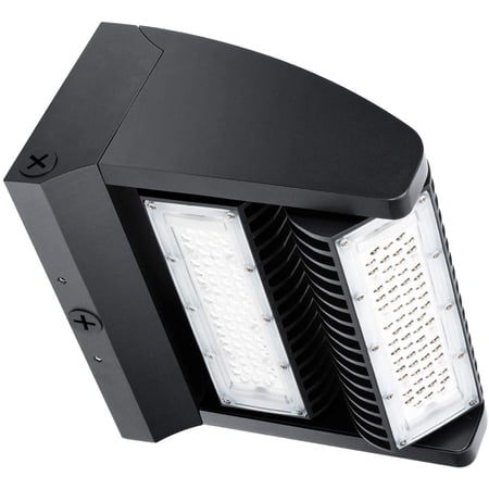 LED Wall Pack 80W 5000K Natural White 12800LM IP65 Waterproof Rotary ...