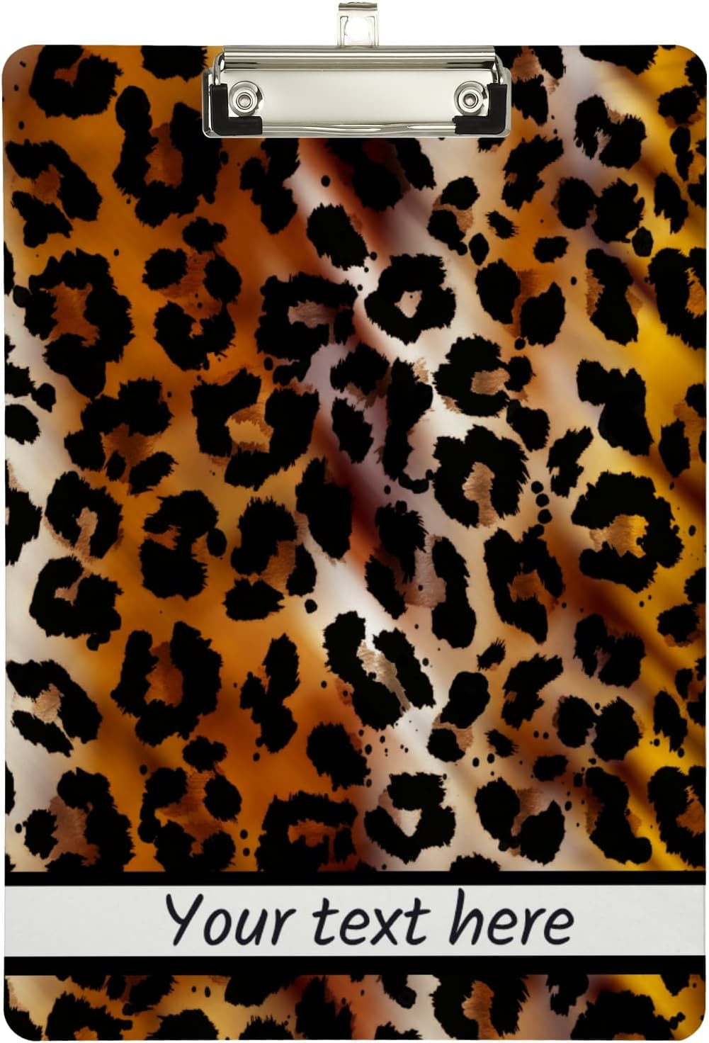 ZHANZZK Leopard Print Clipboard Hardboard Wood Nursing Clip Board and ...