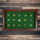 Eureka Golf Products Golf Ball Marker Display Case, Cherry Wood, 40 ...