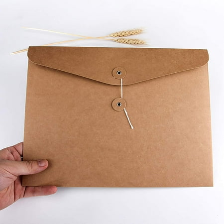 Kraft String Envelope File Folder Project Pockets File Jacket Document ...