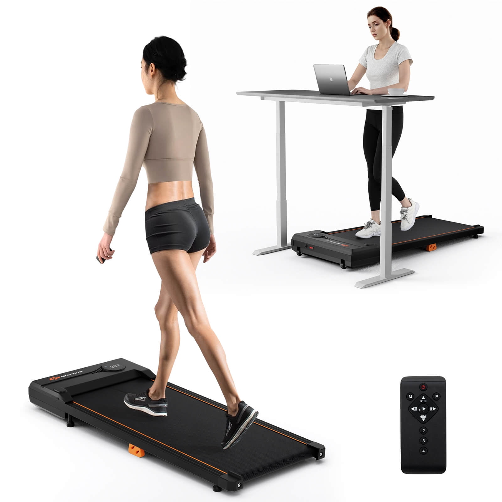 Click here for Costway Goplus 2.5hp Under Desk Treadmill With Rem... prices