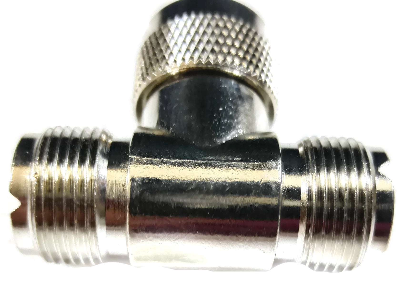 Liberty CB Accessories 48437 CB Radio UHF ‘T’ Coax Cable Connector ...