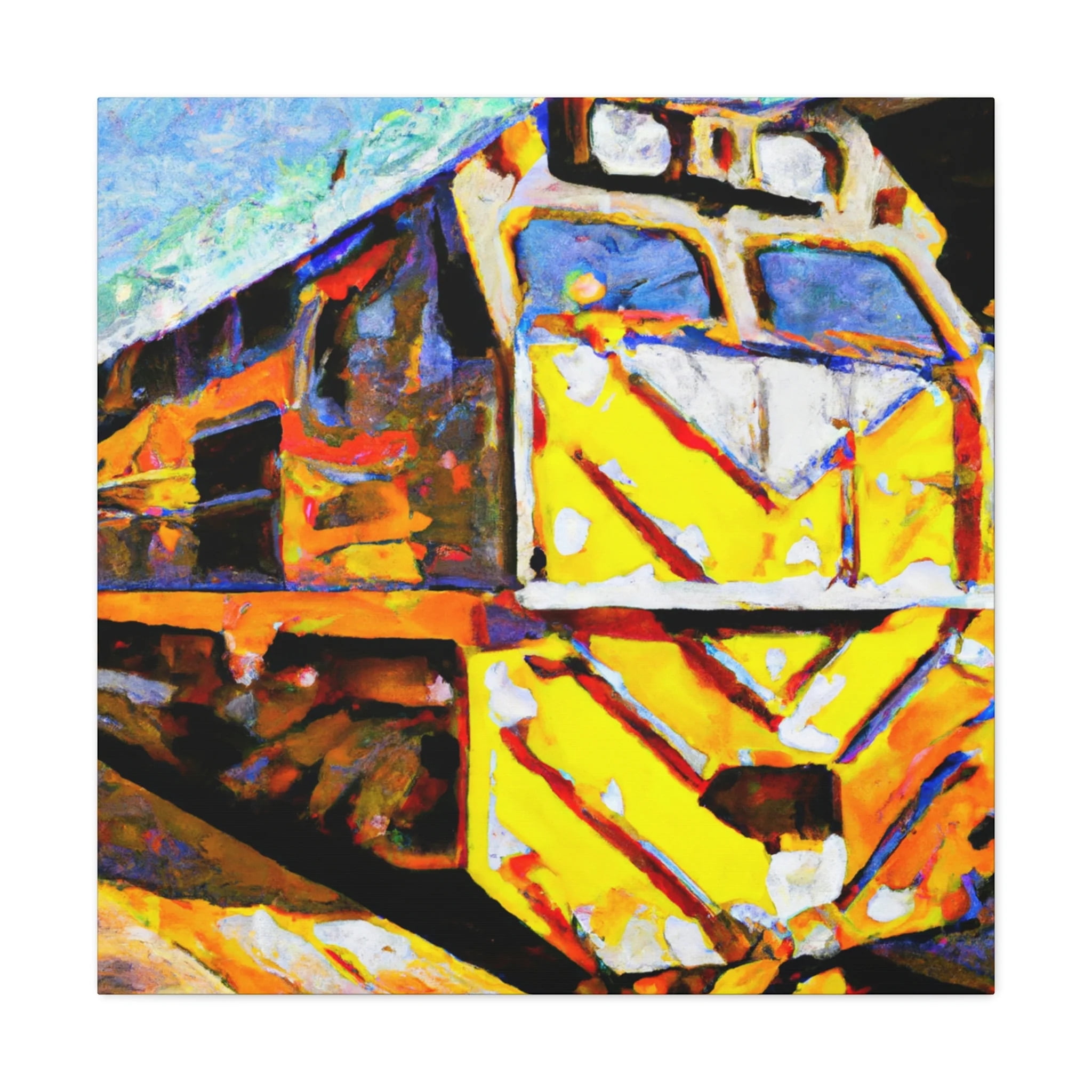 Trains Chug Chugging - Canvas - Walmart.com
