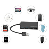 Moqsnm 5Gbps Speed 4-Port USB 3.0 Portable Compact Hub Adapter For PC Laptop - Walmart.com