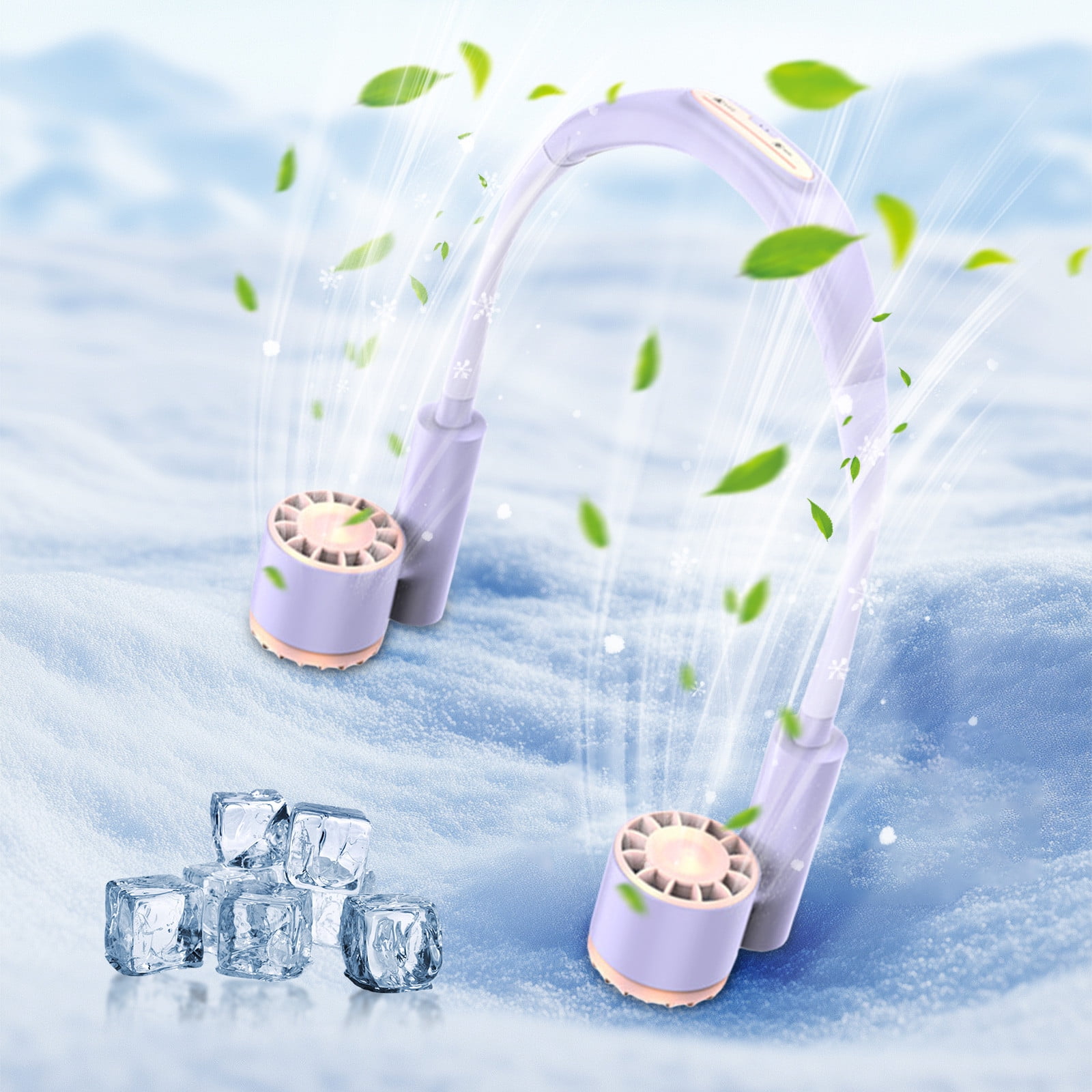 Contrast Color Hanging Fan USB Charging Portable High Speed Turbo Fan ...