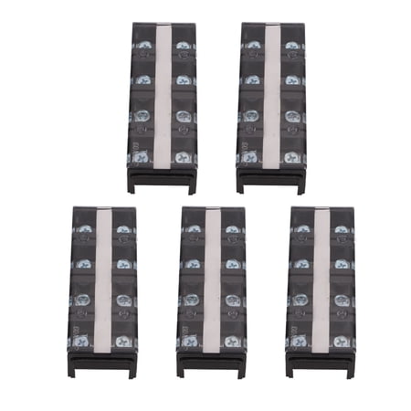Terminal Strip Block, 5 Pieces Clear Cover Screw Terminal Strip Blocks ...