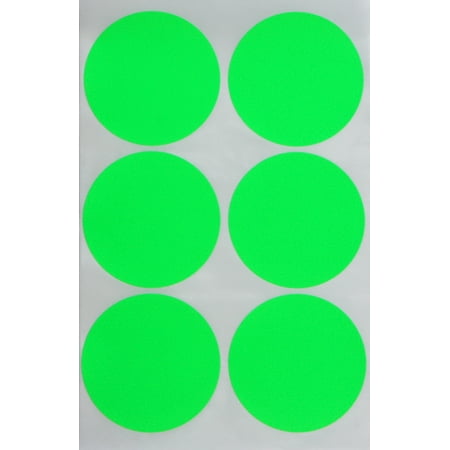 Royal Green, Neon Green Sticker 50mm dot labels, Round 2" inch Easy ...