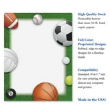 All Sports Letter Papers - Set of 25, Sport Stationery Papers, 8 1/2" x ...