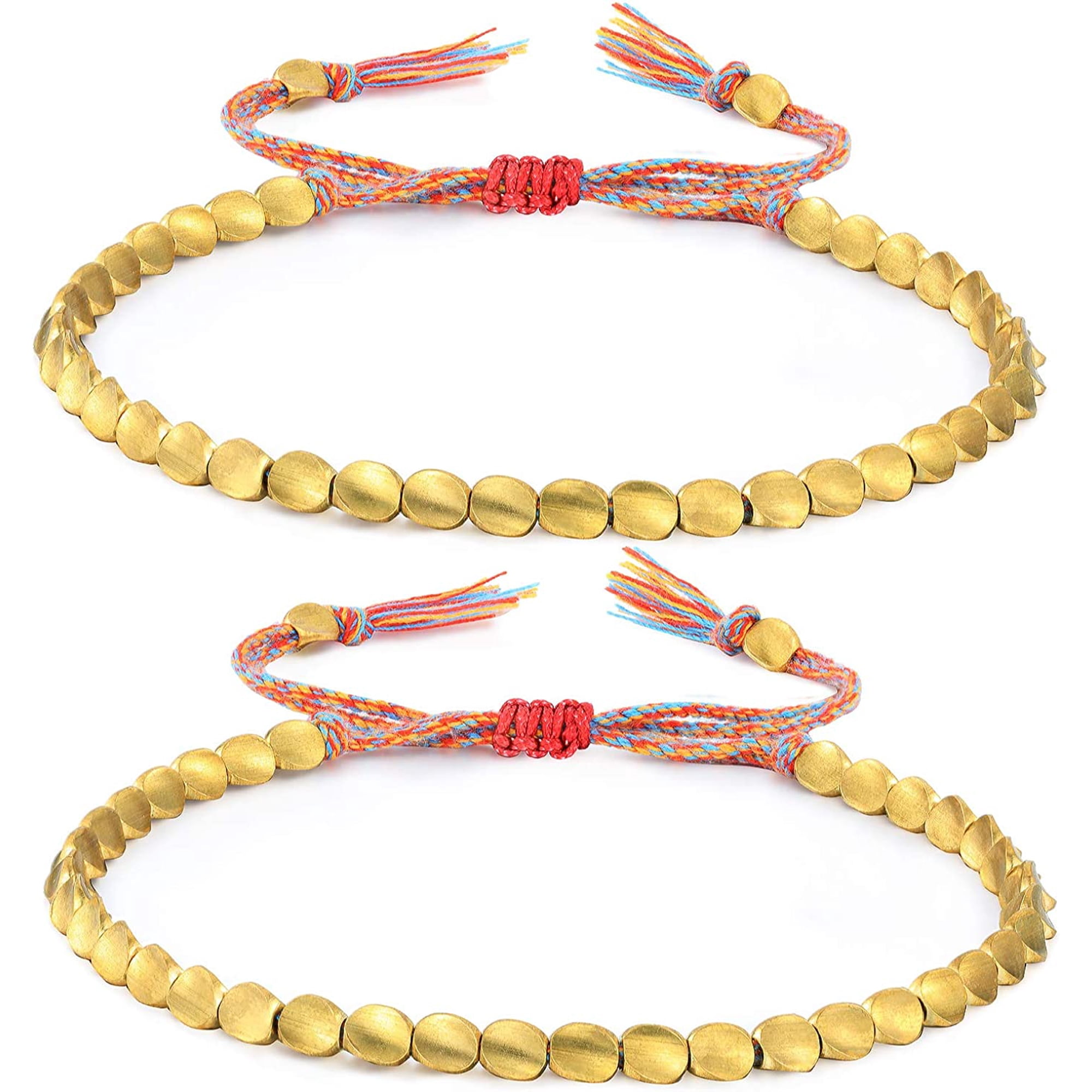 Click here for Junsice 2 Pieces Tibetan Copper Beaded Bacelets Ha... prices