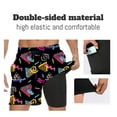 Gdewcro Swim Trunks For Men With Compression Lining Swim Shorts 80s 90s Clothes Swimsuit