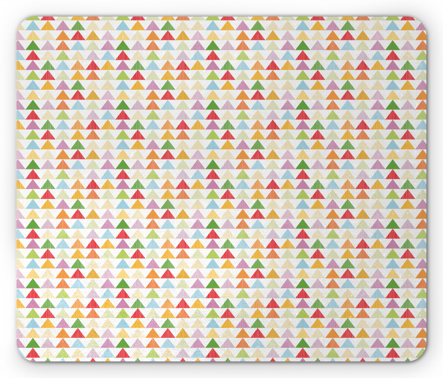 Geometric Mouse Pad, Repeated Pattern of Colorful Triangle Shapes ...