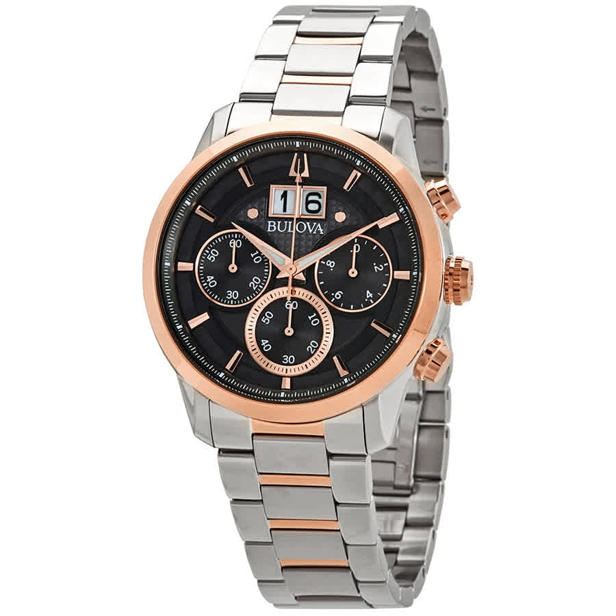 Bulova Sutton Chronograph Quartz Grey Dial Men's Watch 98B335 - Walmart.com