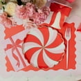 Christmas Peppermint Candy Small Scalloped Plates - 8ct - Walmart.com