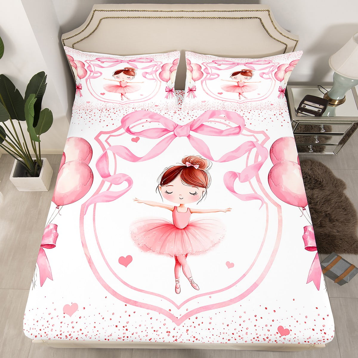 Click here for Yst Girls Pink Ballet Bedding Set Twin Size cute P... prices