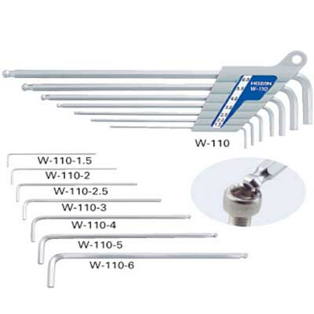 Hozan Allen Wrench W110 7Pcball St - Walmart.com - Walmart.com