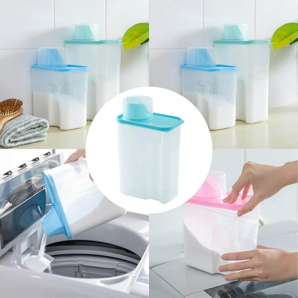 ruzhgo Washing Powder Containers Clear Laundry Powder Storage Box for ...
