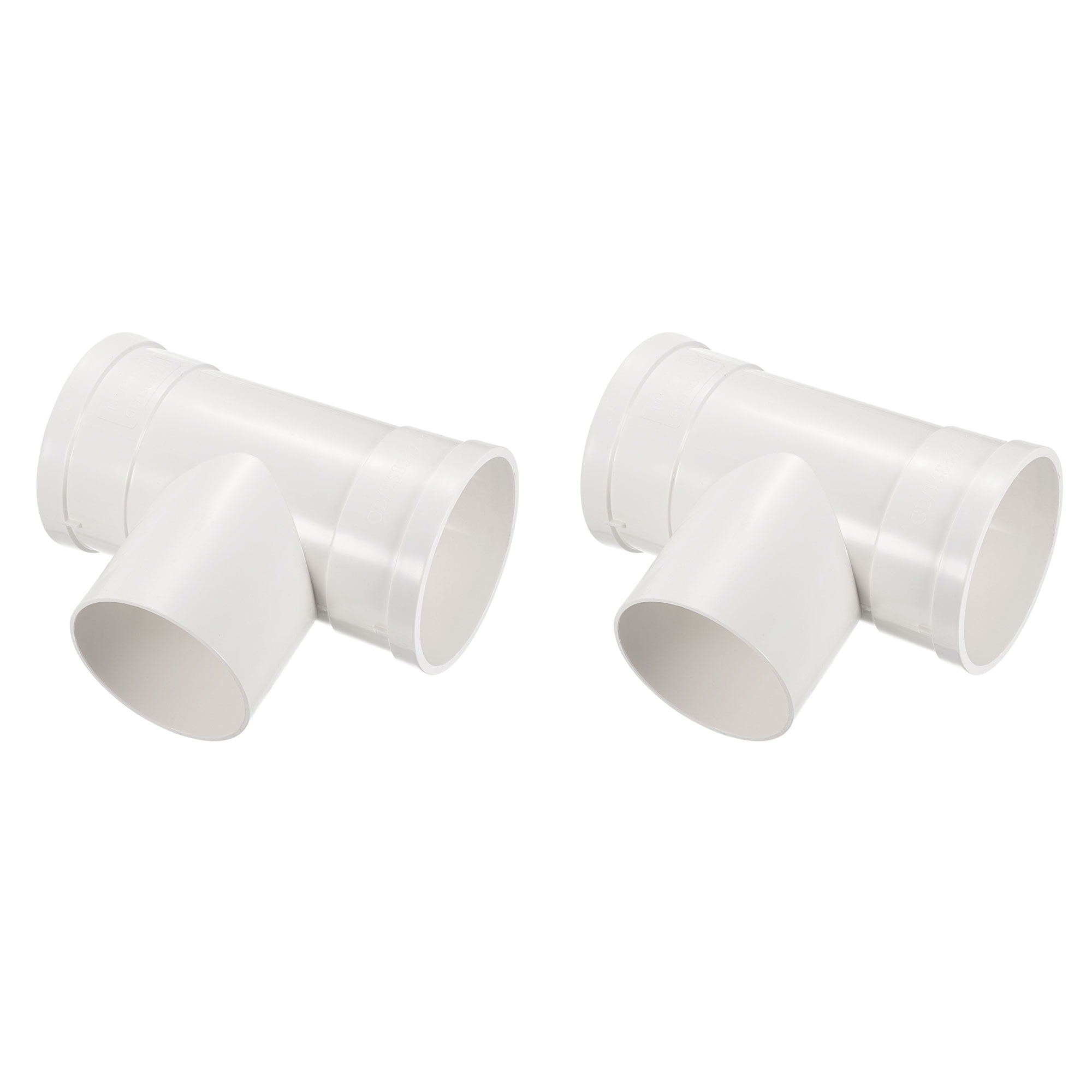 Uxcell ID 110mm/4.33" OD 103mm/4" Pipe Fittings, 2 Pack Splitter Duct ...