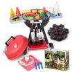 Hey! Play! BBQ Grill Toy Set - Pretend Play Kids Dinner Play Set ...