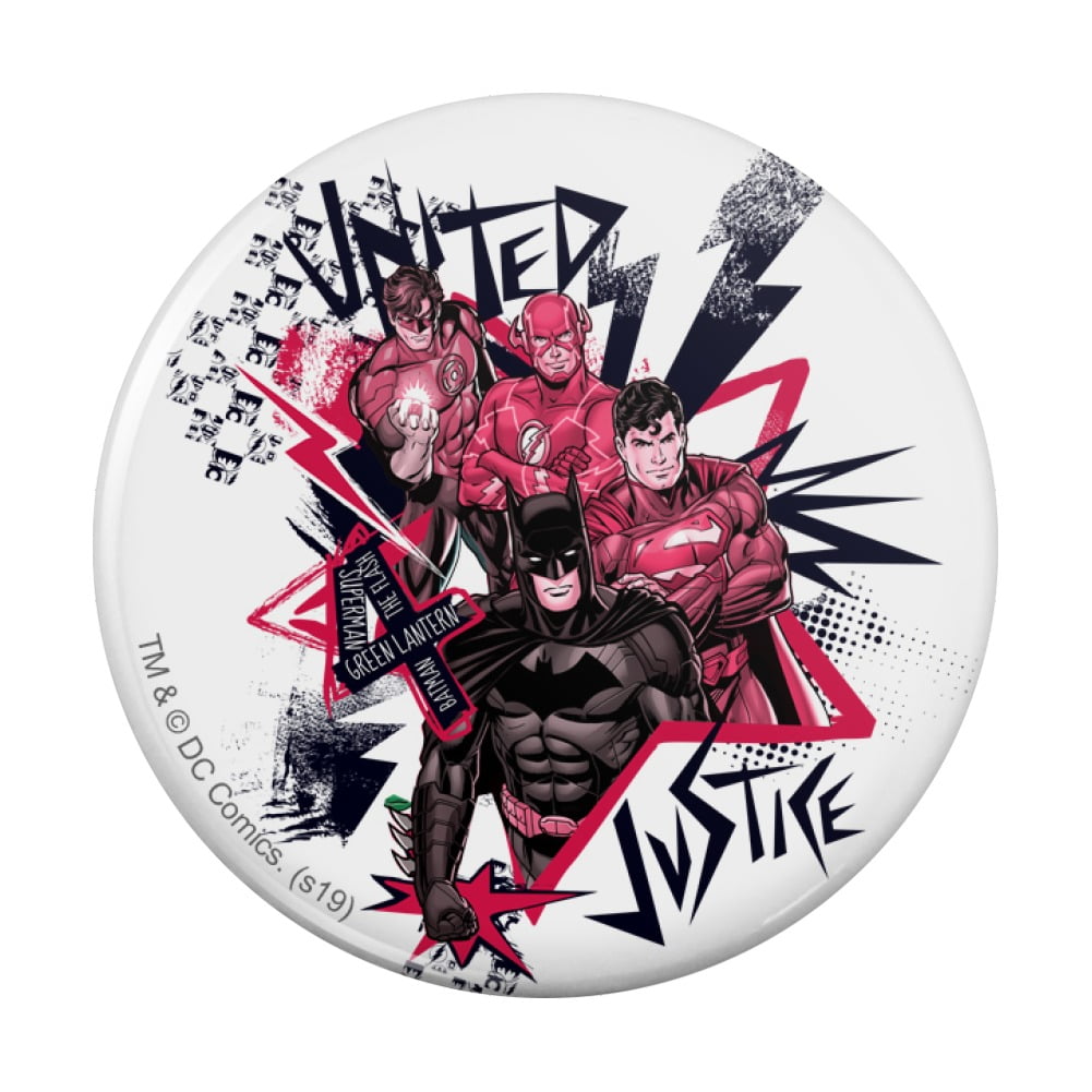 Justice League Red and Black Characters Pinback Button Pin - Walmart.com