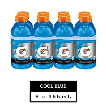 Gatorade Cool Blue Sports Drink, 355 mL Bottles, 8 Pack, 8x355mL ...