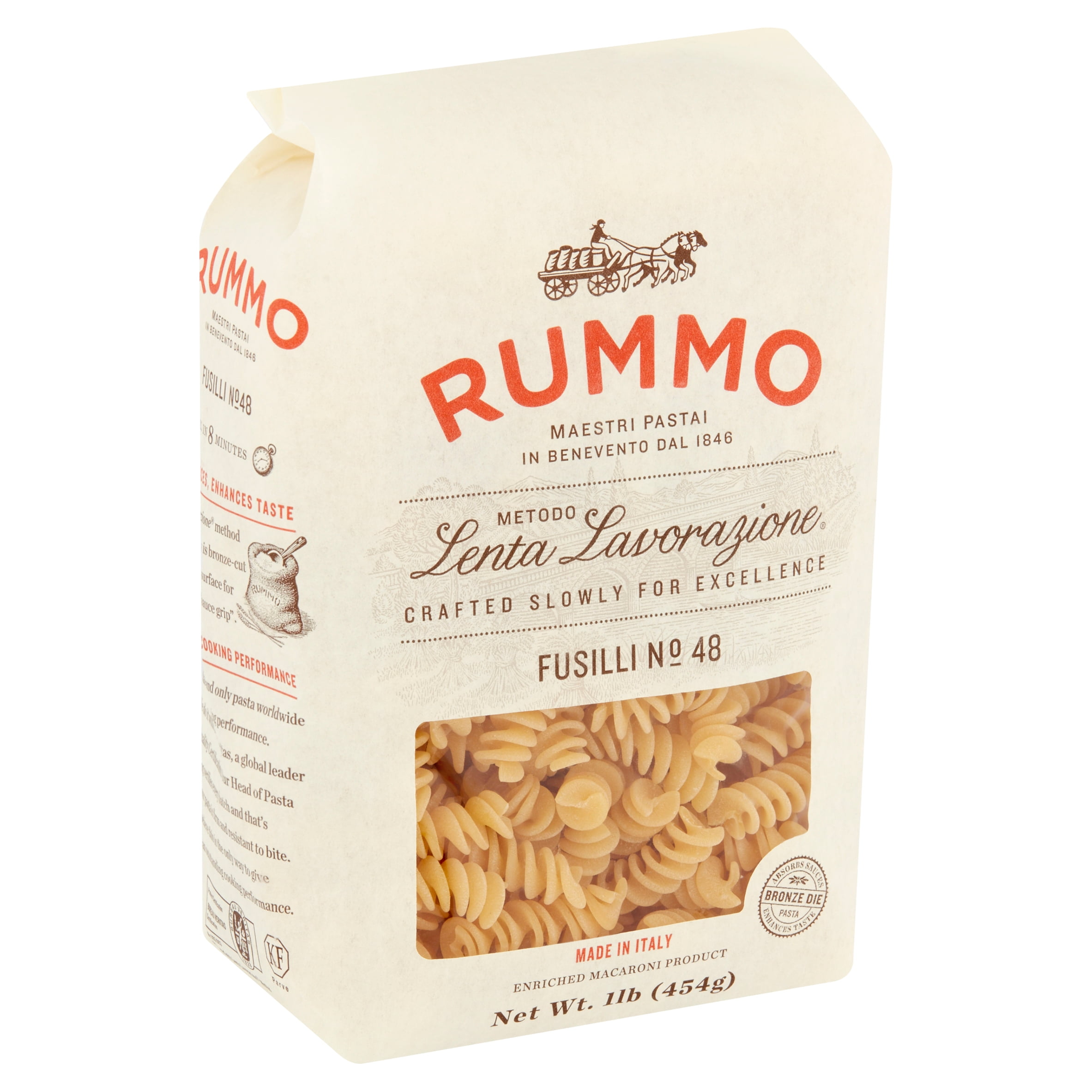 Rummo Lenta Lavorazione Fusilli No 48 Pasta, 1 lb - Walmart.com