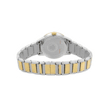 Bulova Women's Wrist Watch, Two Tone Crystal Turn Style, Pearl Dial ...