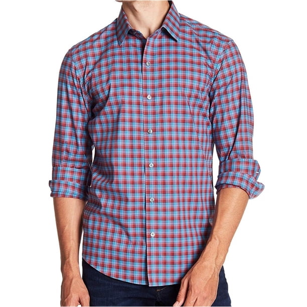 Zachary Prell Kalamaras - Camisa con botones para hombre, color morado ...