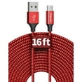JUJHGRF-[16ft/5m Extra Long USB C Cable, USB-A 2.0 to Type C Cable Fast ...