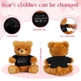 2 Pieces Wedding 10 Inch Bear Stuffed Animal Will You Be My Flower Gril ...