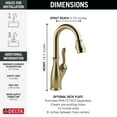Delta Leland: Single Handle Pull-Down Bar / Prep Faucet - Walmart.com