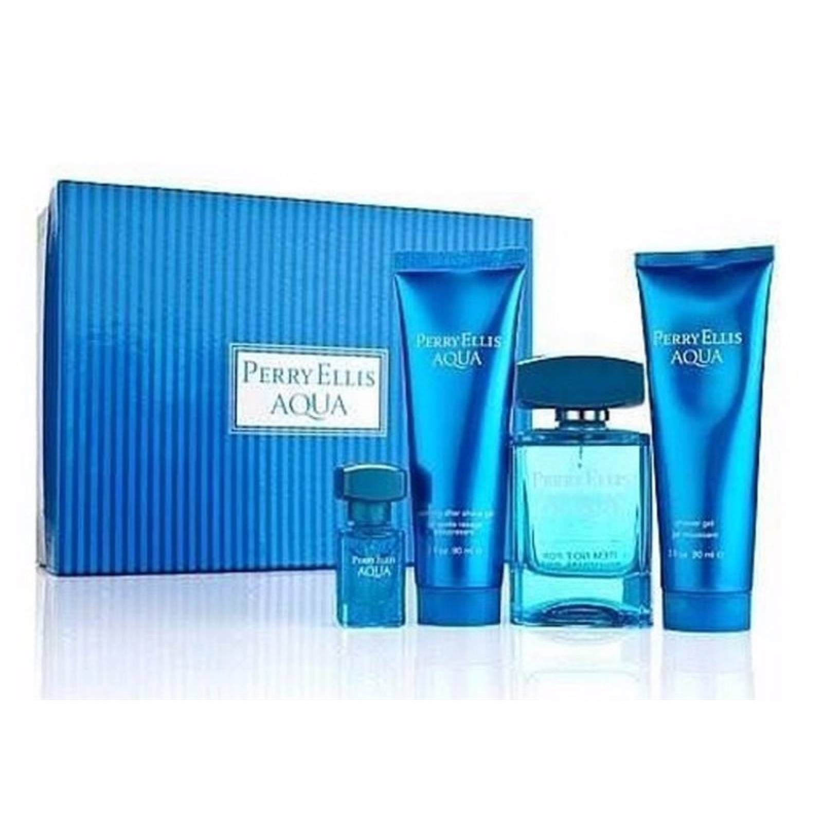 Set Perry Ellis Aqua Eau de Toilette 100 ml Perry Ellis Aqua | Walmart ...