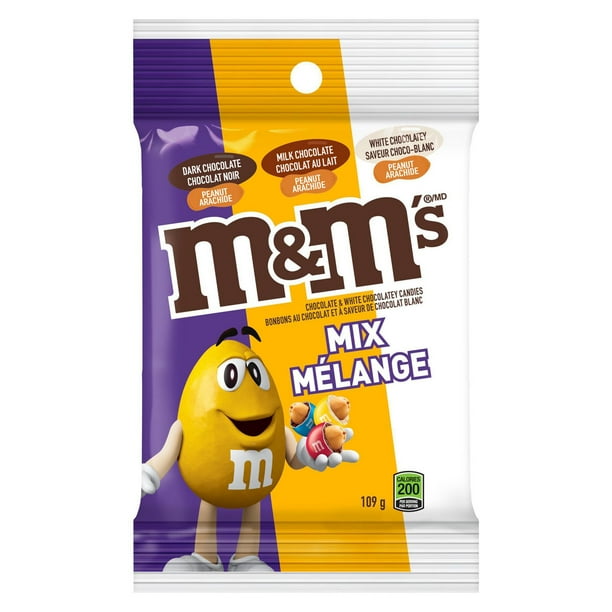 M&M's, Peanut Mix, Dark Chocolate Peanut, Milk Chocolate Peanut and ...