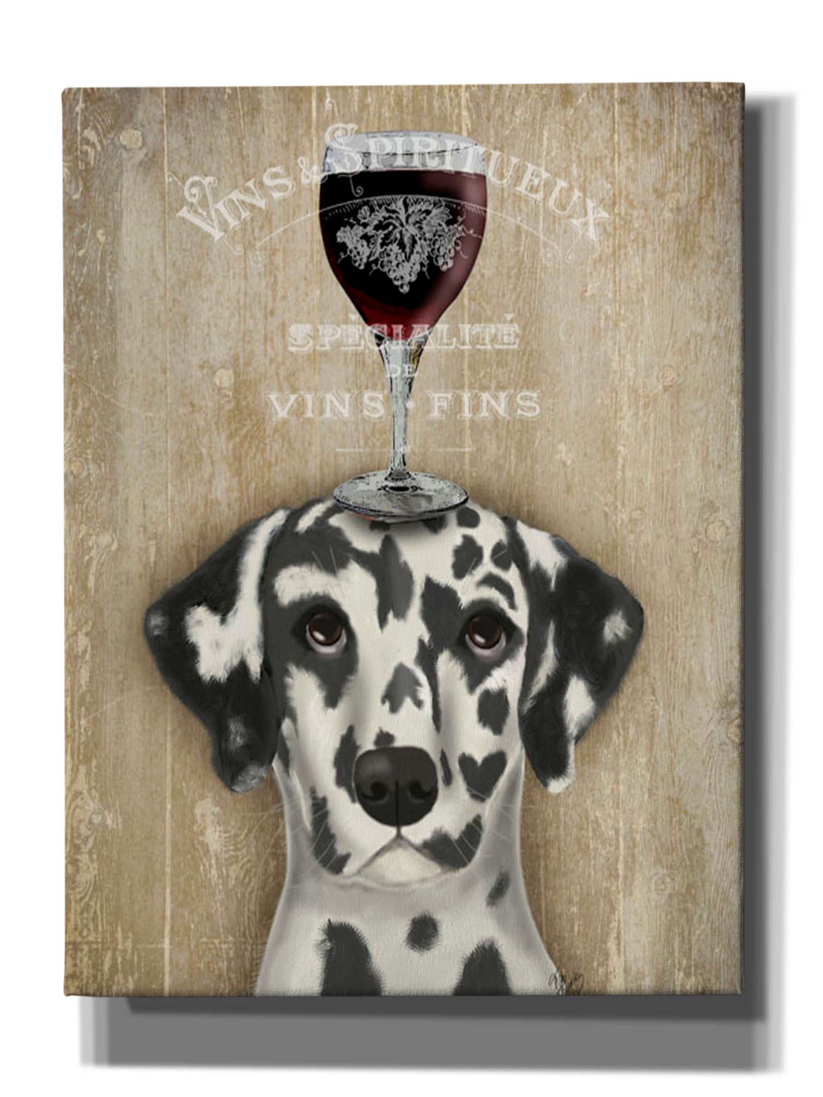 Epic Graffiti 'Dog Au Vin Dalmatian' by Fab Funky, Canvas Wall Art, 12 ...