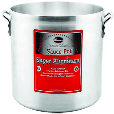 Winware by Winco Aluminum Stock Pot 50 Quart, 15.8" Diameter - Walmart.com