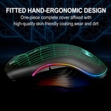 TSV Wireless Gaming Mouse, Rechargeable RGB Backlit, 3 DPI Levels ...
