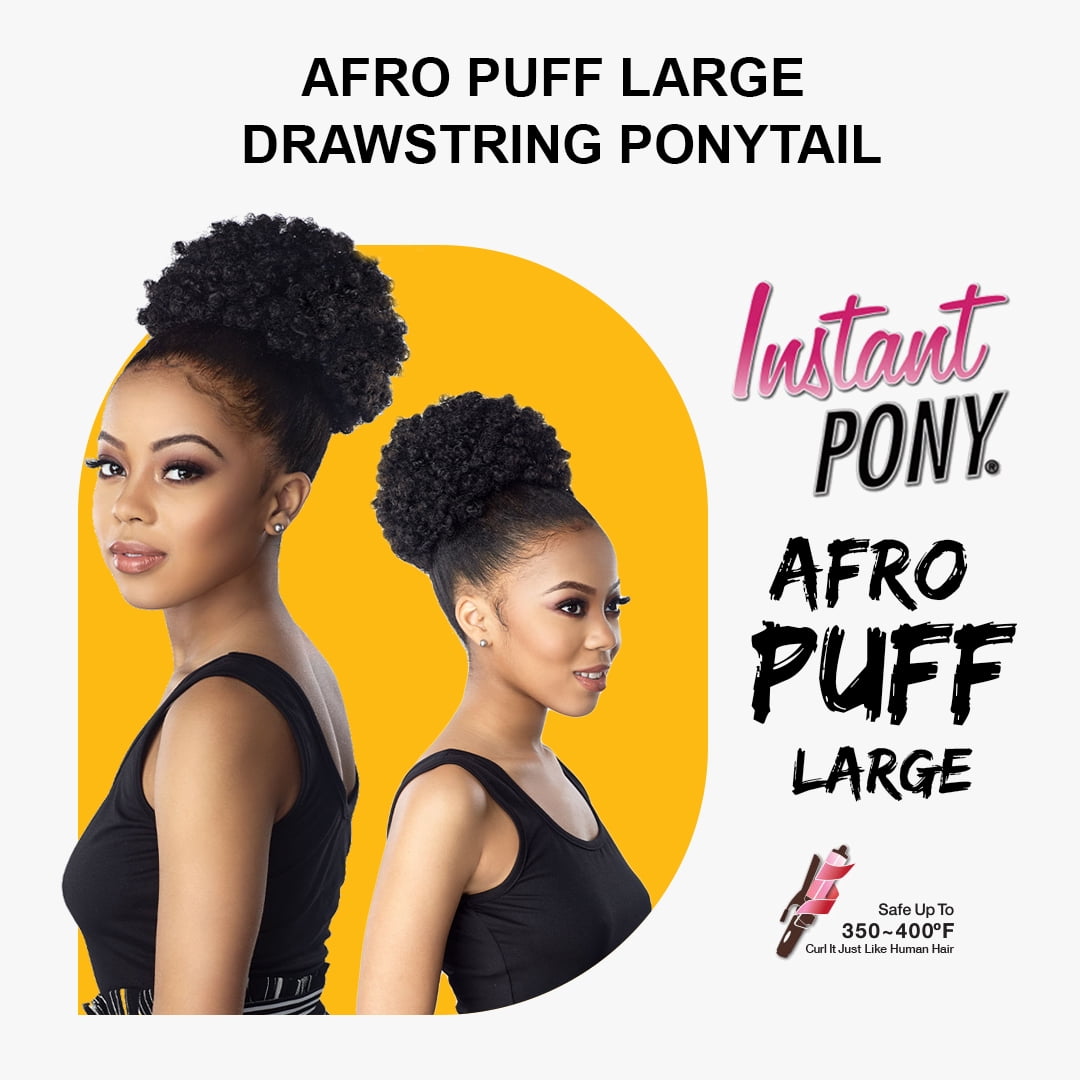 Ebo Instant Pony Synthetic Heat Resistant Draw String Ponytail Afro ...