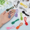 12 Pieces Zipper Pull Replacement Colorful Hand Woven Zip Puller Tip ...