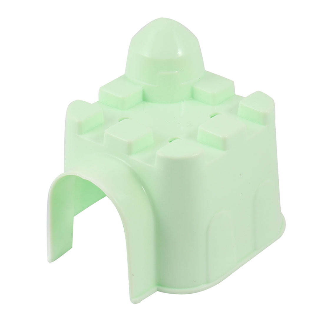 Light Green Plastic Castle Shape Toy House 3.5" Height for Small Animal ...