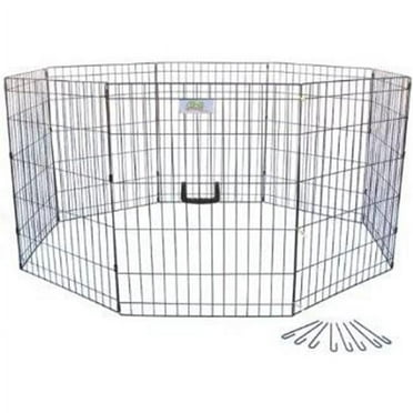 Iconic Pet Octagon 8-Panel Portable (Foldable) Pet Dog Cat Wire Pen, 24 ...