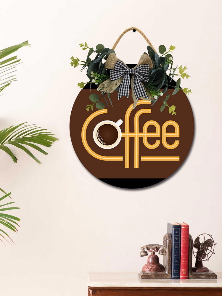 Eveokoki Coffee Sign Rustic Wood Coffee Sign Farmhouse Coffee Bar Wall ...