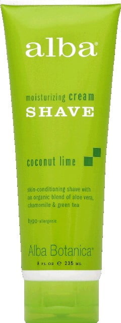 Alba Botanica Very Emollient Cream Shave Coconut Lime, 8.0 OZ - Walmart.com