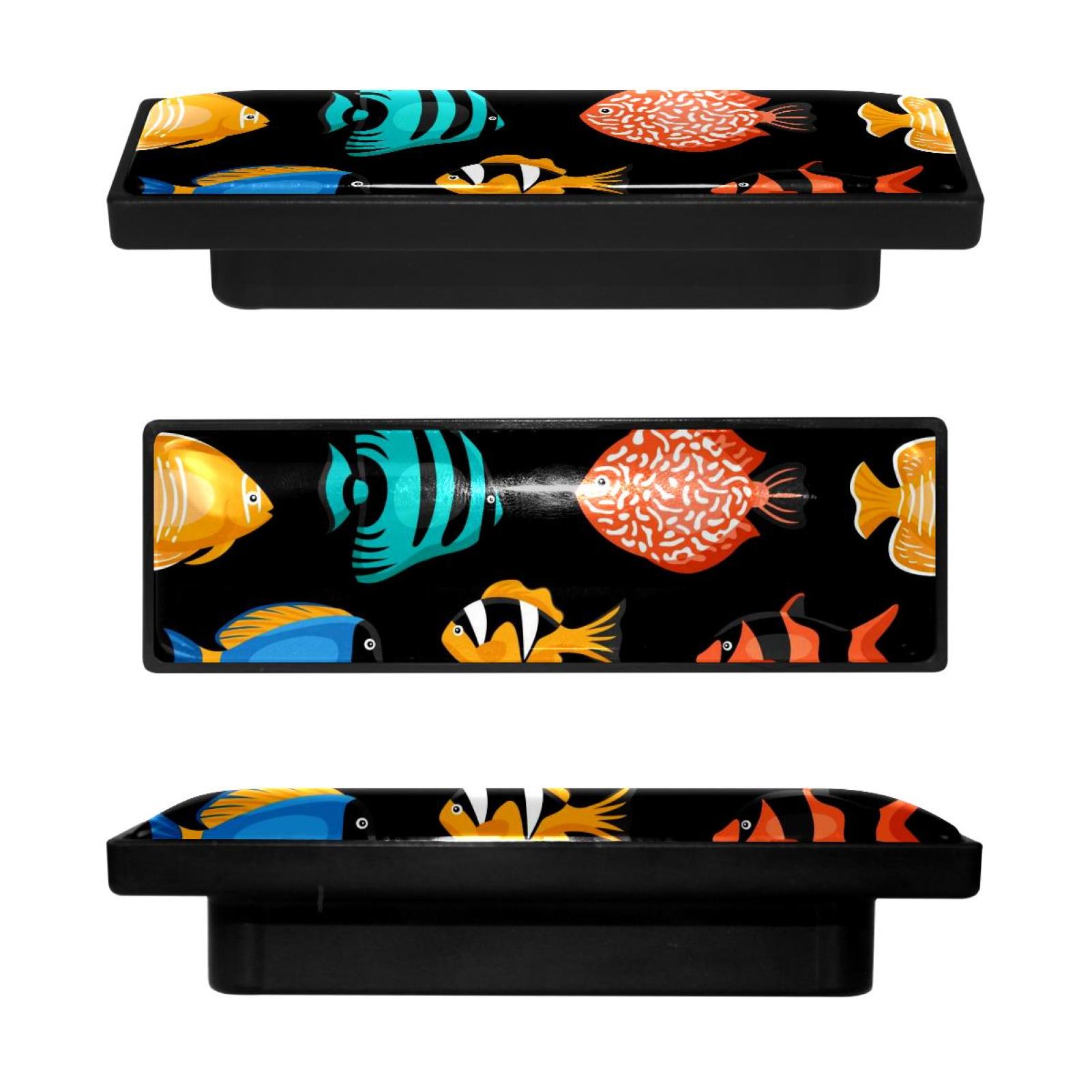 4 Pcs Rectangle Cabinet Handle Cupboard Knob Drawer Pulls Handle ...