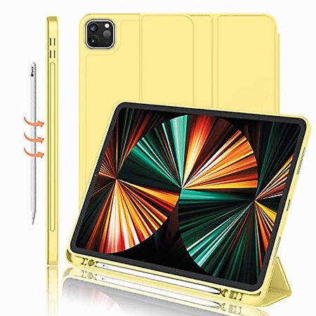 New Ipad Pro 12.9 Case 2021(5th Gen) With Pencil Holder [support Ipad ...