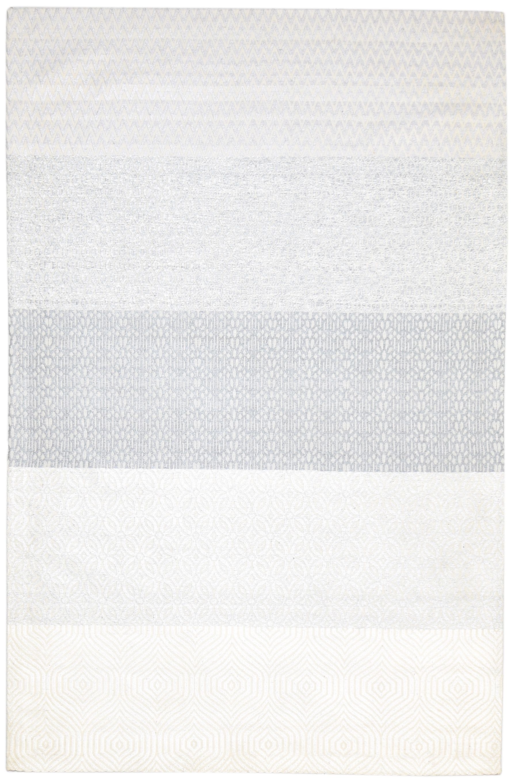 Jacquard Grey Rug 5X8 Modern Jacquard Loom Scandinavian Chevron Room ...