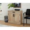 Pemberly Row Modern Engineered Wood Library Base in Prime Oak - Walmart.com