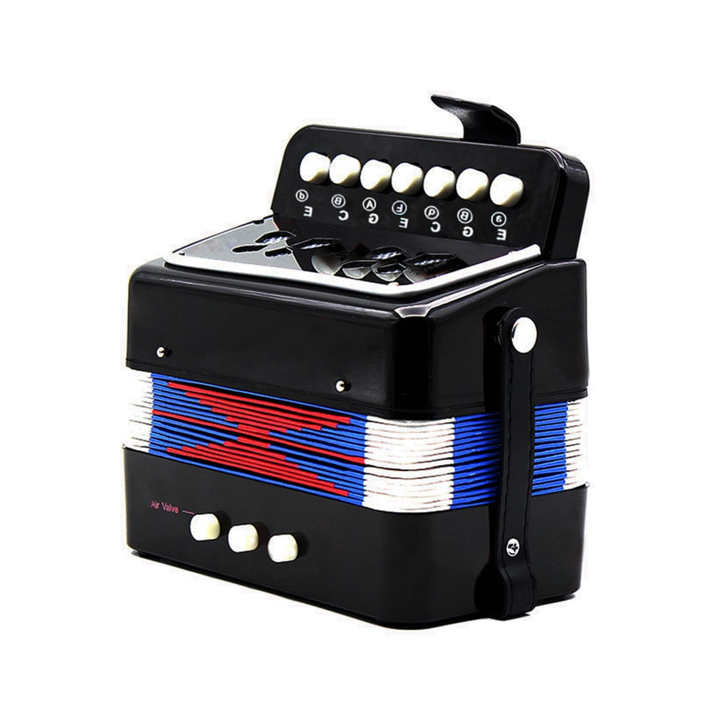 Acordeón musical para niños con 7 teclas y 2 bajos, ideal para fomentar ...